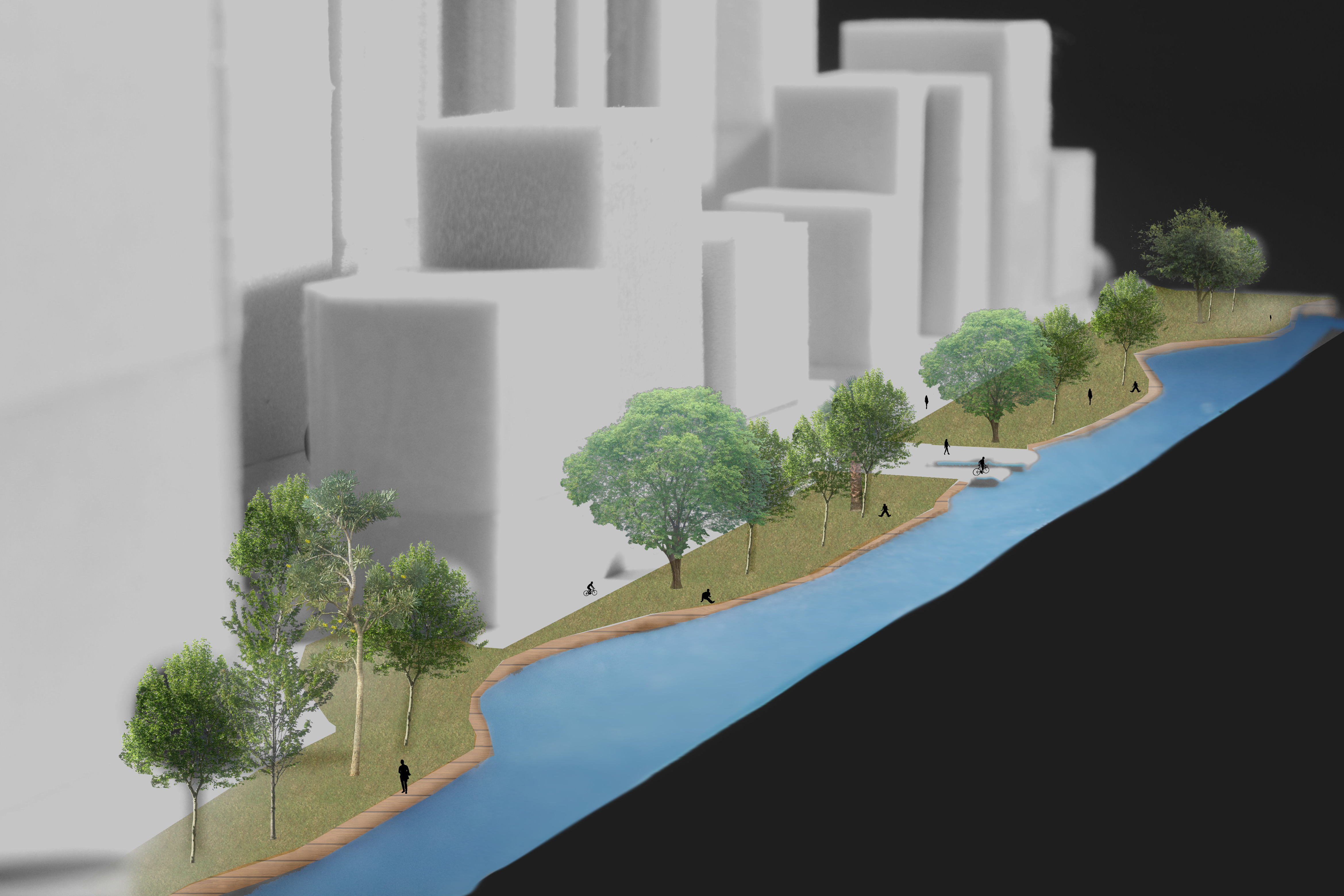 Linear City Urban Tile – Foam Model – Sophia De Leon