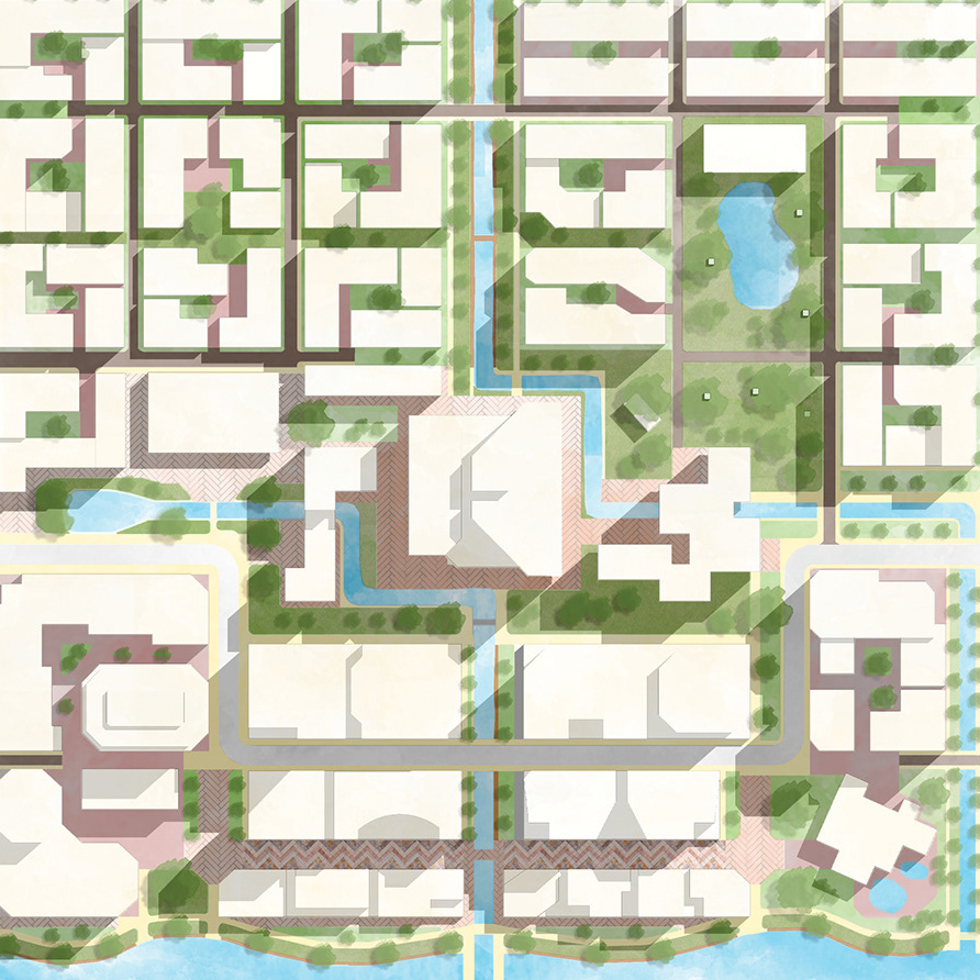 Linear City Urban Tile – Foam Model – Sophia De Leon